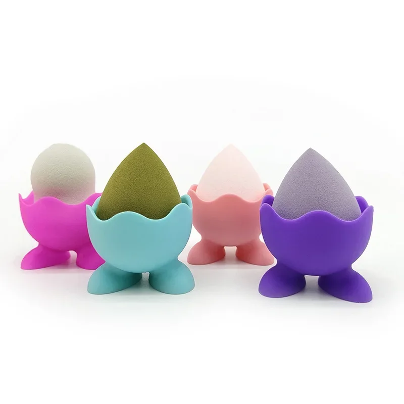 Plastic-Powder-Puff-Drying-Holder-Egg-Stand-Beauty-Pad-Makeup-Sponge ...