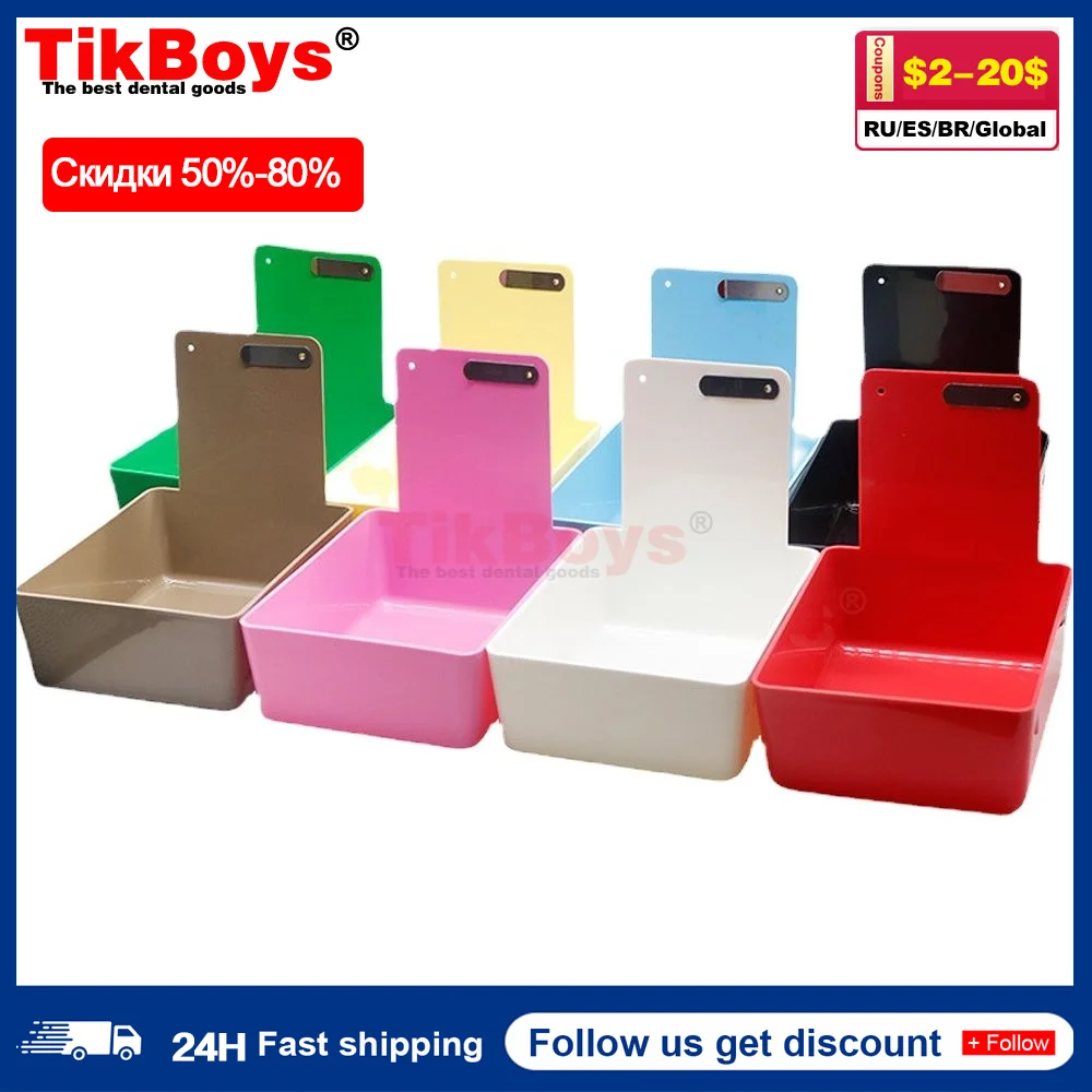 1pcs-Dental-Lab-Storage-Box-Colourful-PP-Plastic-Work-Tray-Pans-Durable ...