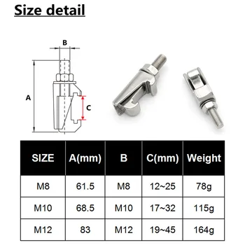 ISO Double Claw Tri Clamp Stainless Steel M8 M10 M12 Vacuum Flange ...