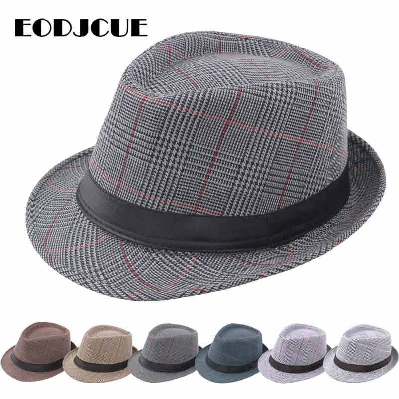 2019 Fashion Fedora Jazz Hat Men Vintage Spring Summer Hat Panama Cap ...