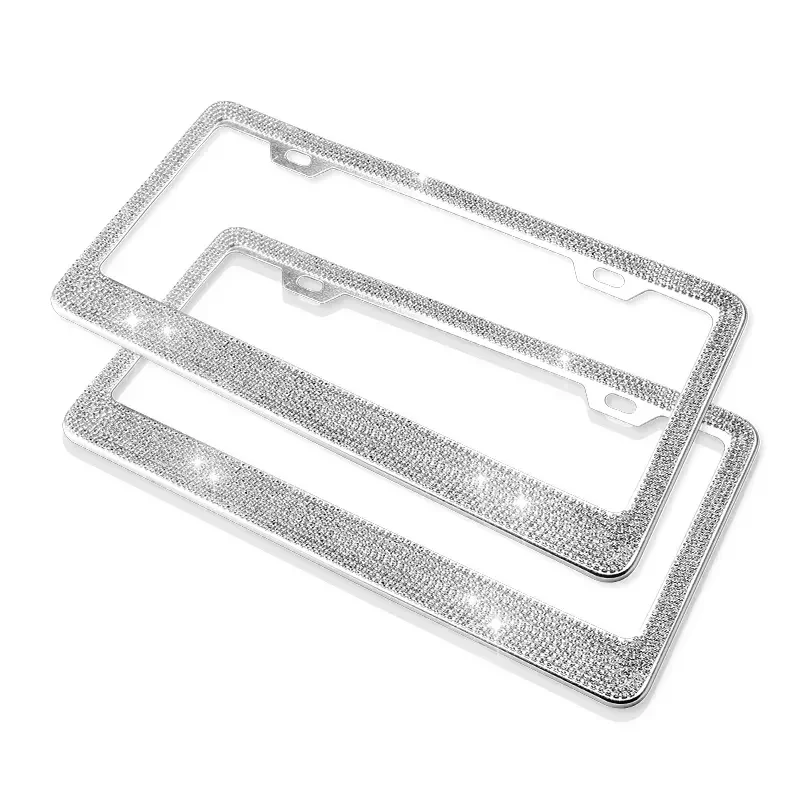 Diamond-Crystal-License-Plate-Frame-Women-Handcrafted-Rhinestone-Auto ...