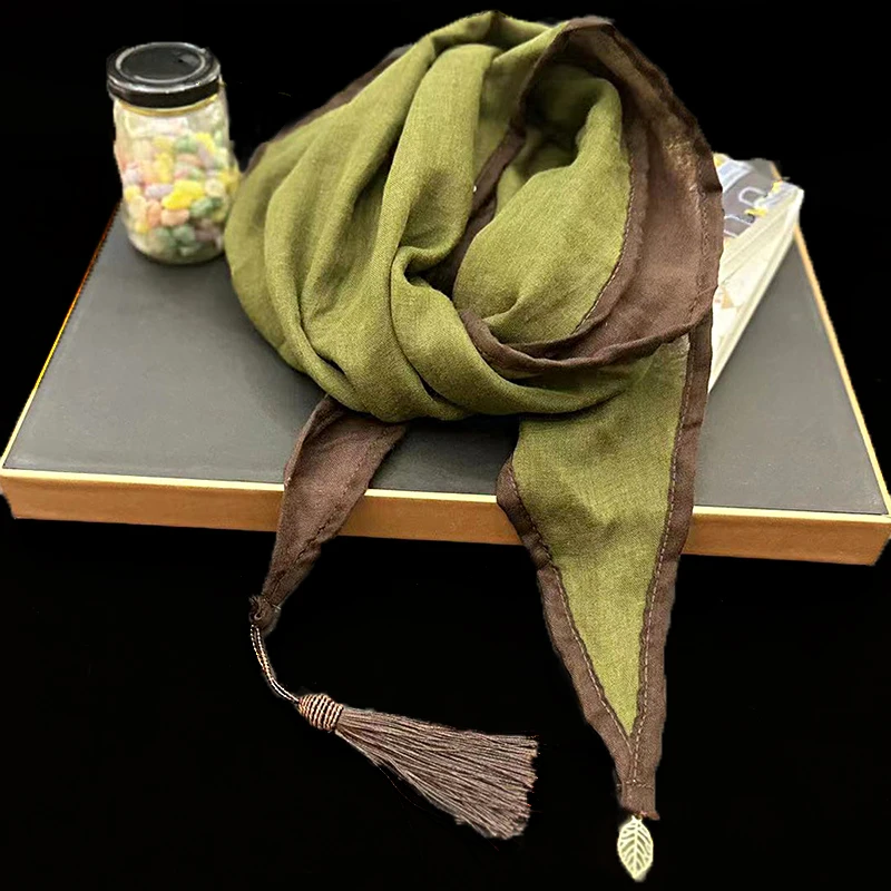 Women-Elegant-Pendant-Scarf-Windproof-Neck-Guards-Silk-Scarves-Cotton ...