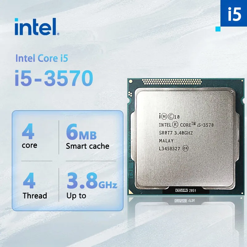 Processador Intel Core i5-3570, i5 3570, 3 ghz, quad-core, cpu, 6m 77w ...