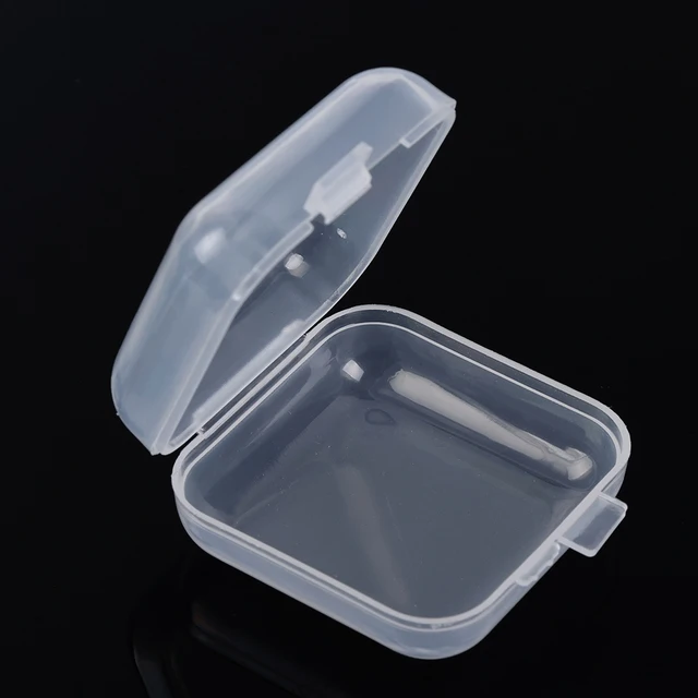 12 Sizes Small Boxes Square Transparent Plastic Box Jewelry Storage Case Finishing Container ...