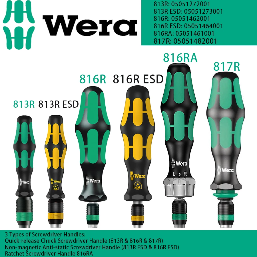 WERA-Bitholder-screwdriver-with-Quick-Release-Chuck-Handle-Magnetic ...