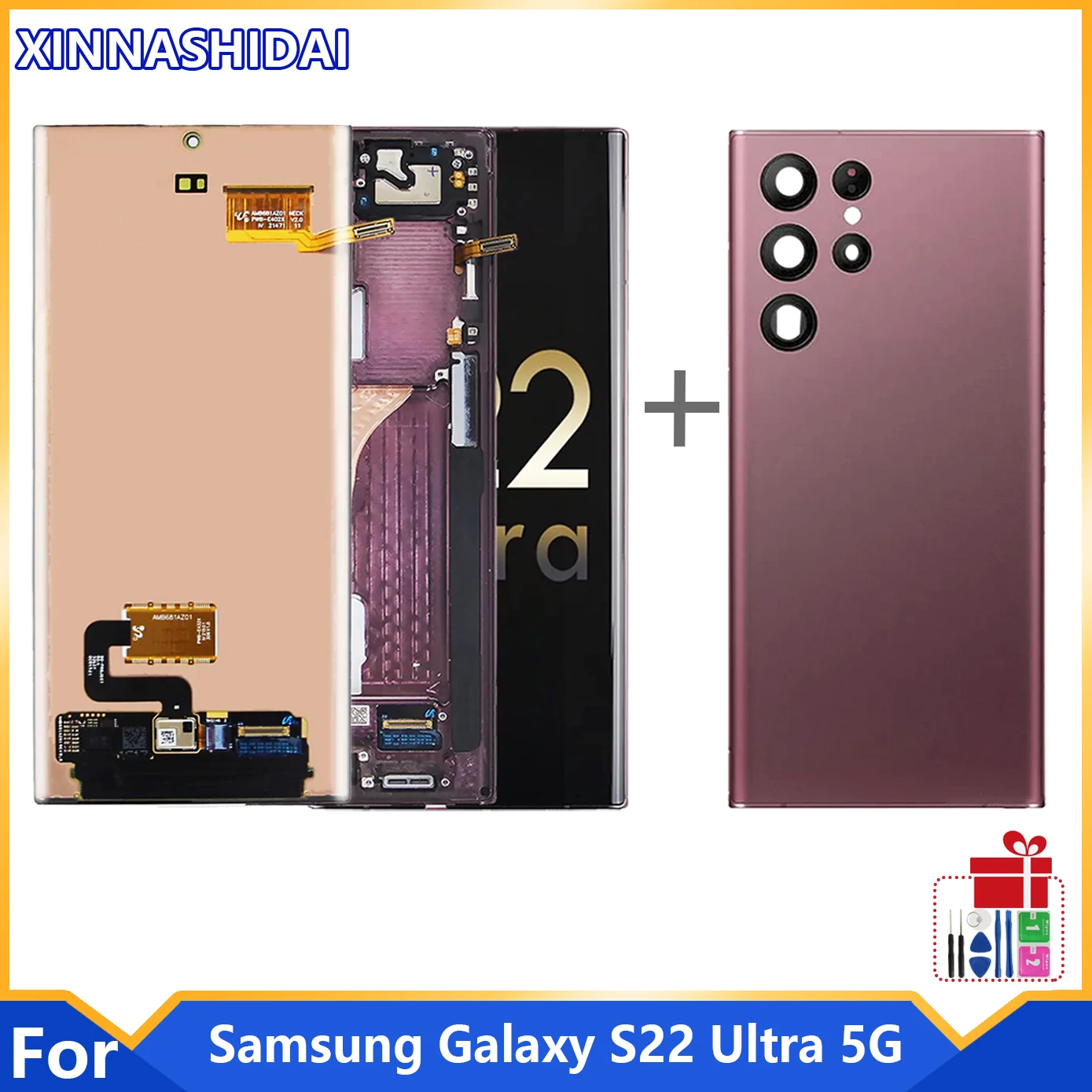 100-Tested-OLED-Screen-For-Samsung-Galaxy-S22-Ultra-LCD-Display-Touch ...