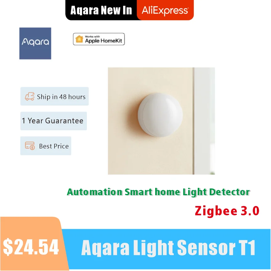 2023 Aqara Light Sensor T1 Brightness Sensor Zigbee 3.0 AutoSmart home ...