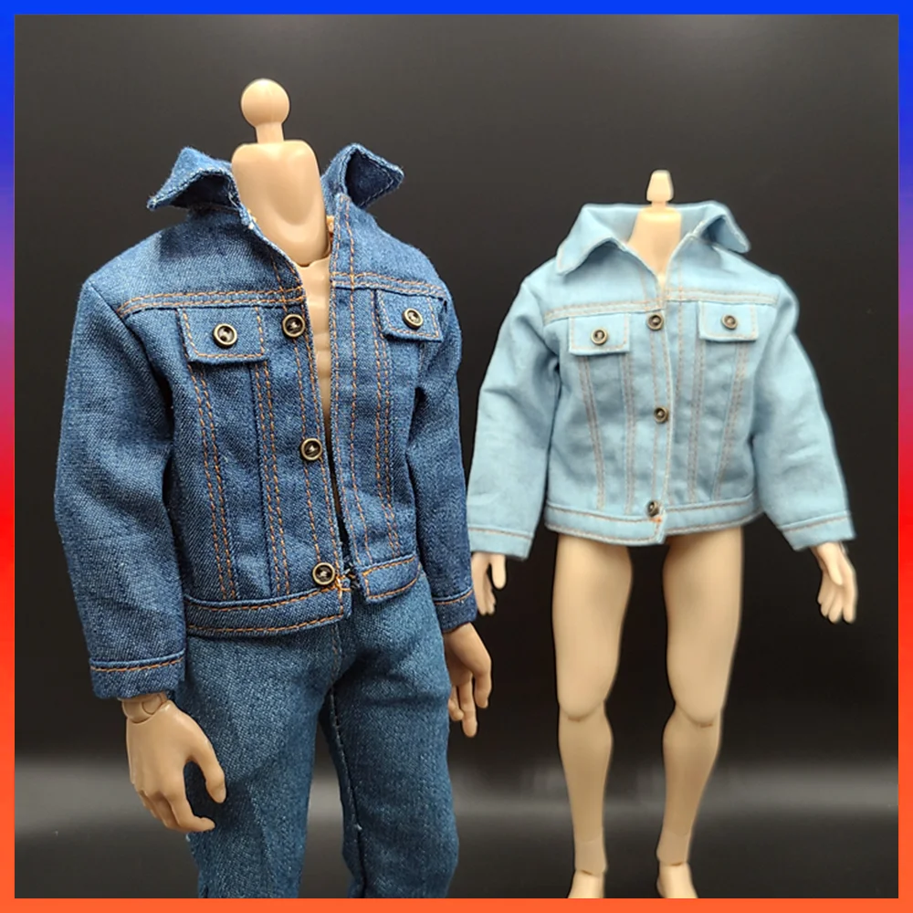 Spot-Goods-1-6-Scale-Female-Soldier-Accessories-Handsome-Denim-Jacket ...
