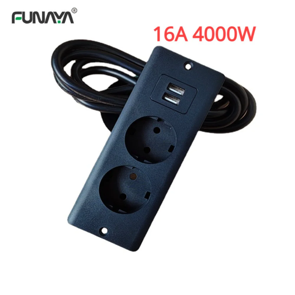 EU-Table-Recessed-Sockets-2-Outlets-with-2-USB-5V-2-1A-AC110-220-V16A ...