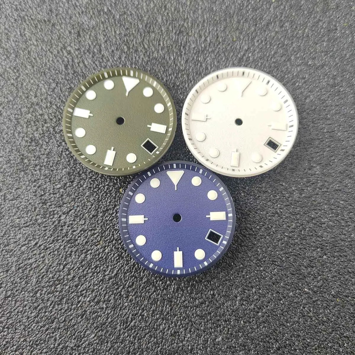 Replacement-29MM-Watch-Dial-Single-Calendar-Watch-Dial-Green-Luminous ...