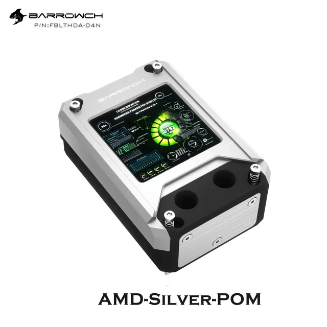 Barrowch Water Cooling HDMI Display CPU Block For INTEL/AMD,PC CPU ...