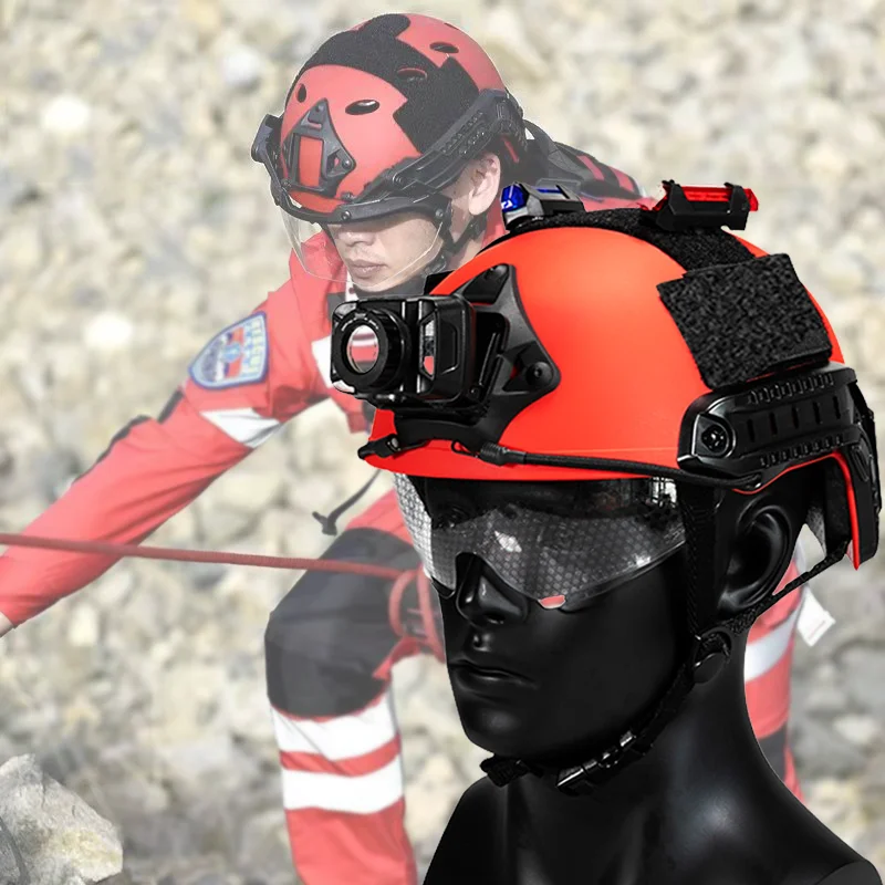 High-Quality-MH-BJ-PJ-Fast-Red-Rescue-Helmet-Goggles-Outdoor-Tactical ...