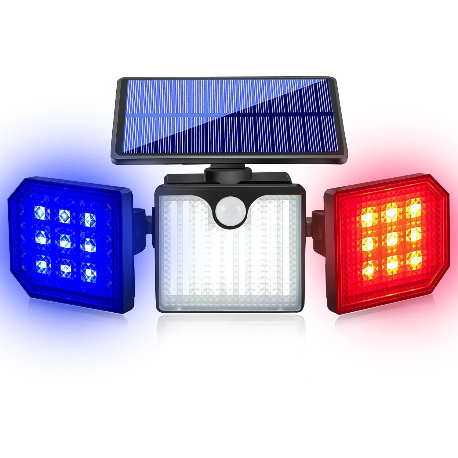 Solar-Outdoor-Wall-Lights-Lighting-Warning-Lamps-Flashing-Red-And-Blue ...