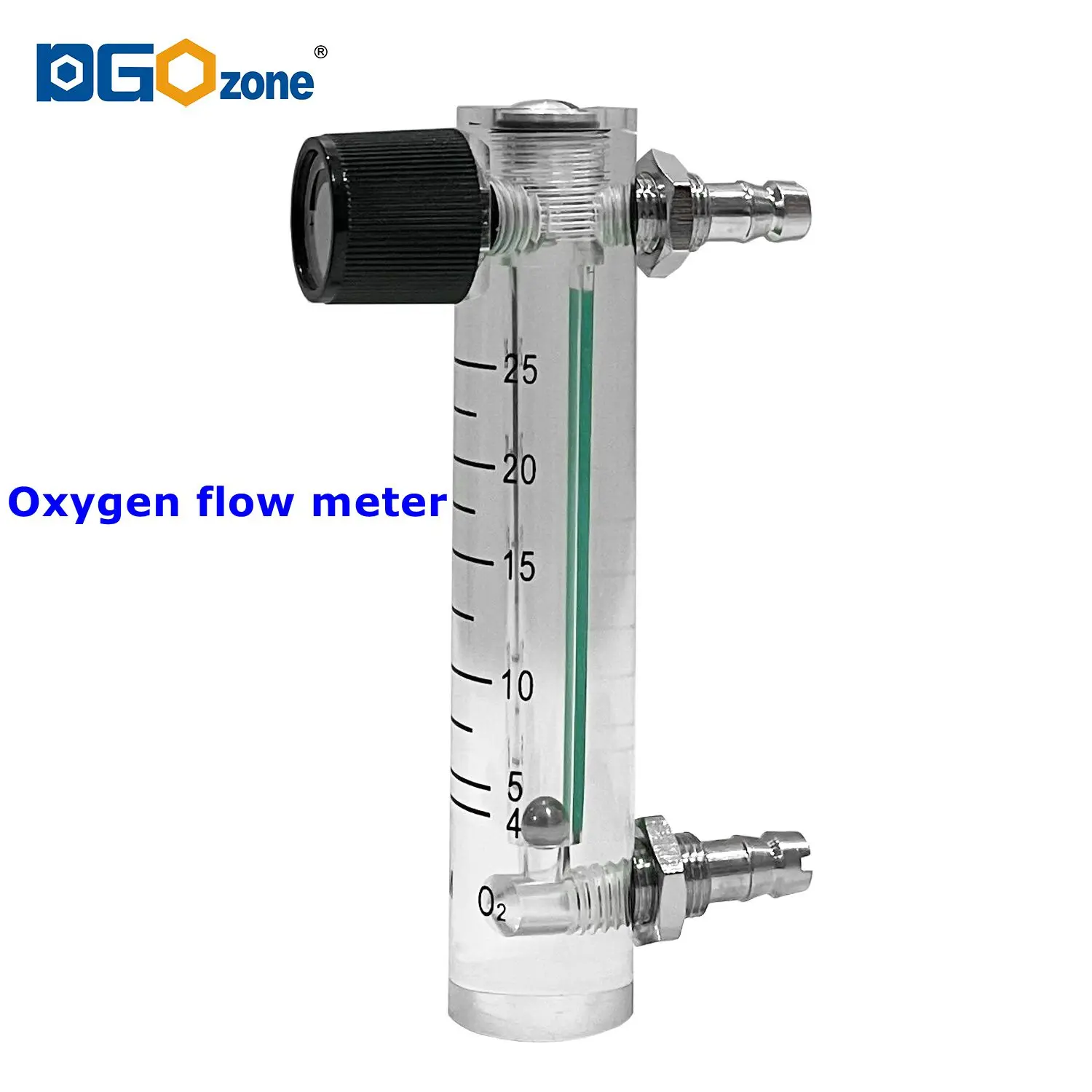 Plastic Oxygen flow meter Measuring oxygen flow O2 flowmeter 0.5-25LPM ...