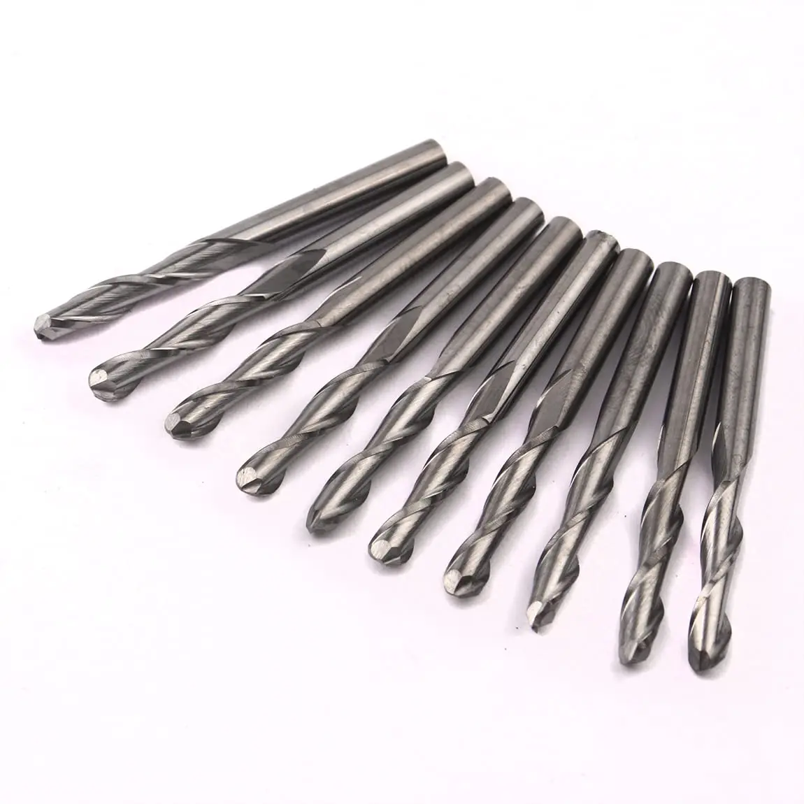 10pcs-Ball-Nose-End-Mills-Cutter-Spiral-Milling-Cutting-CNC-Router-Bits ...