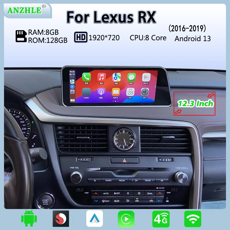 12-3-For-Lexus-RX300-RX350-RX450h-2016-2019-Car-Radio-GPS-Navigation ...