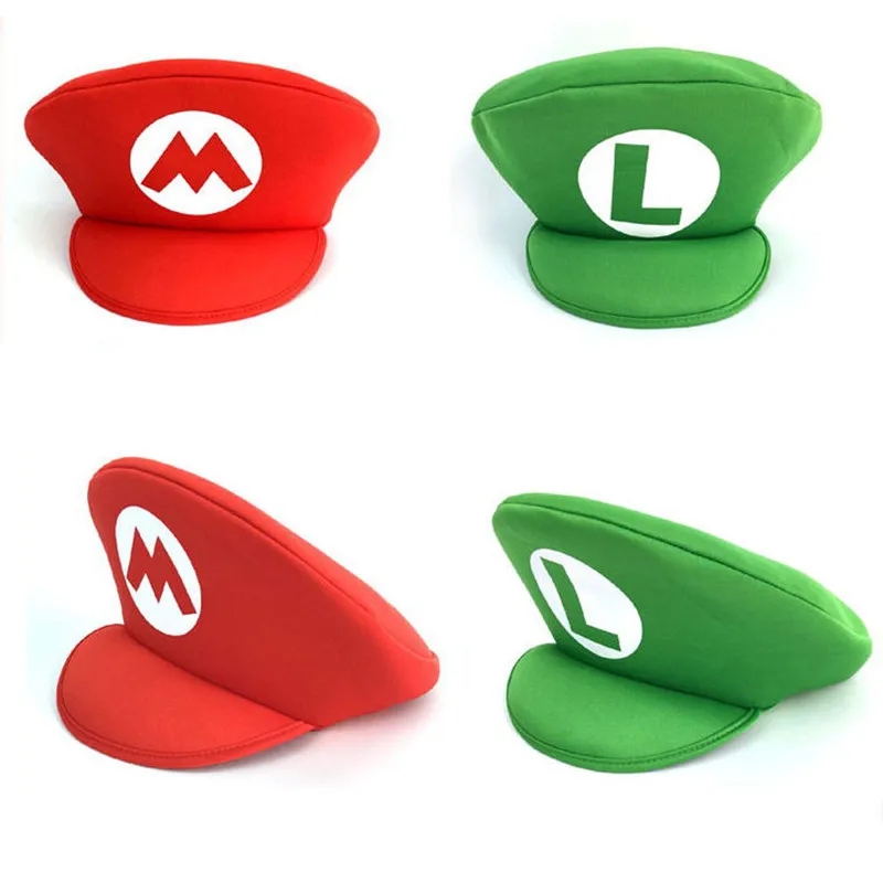 Super-Mario-Children-Hat-Peaked-Cap-Mario-Bros-Cosplay-Prop-Dress-Up ...