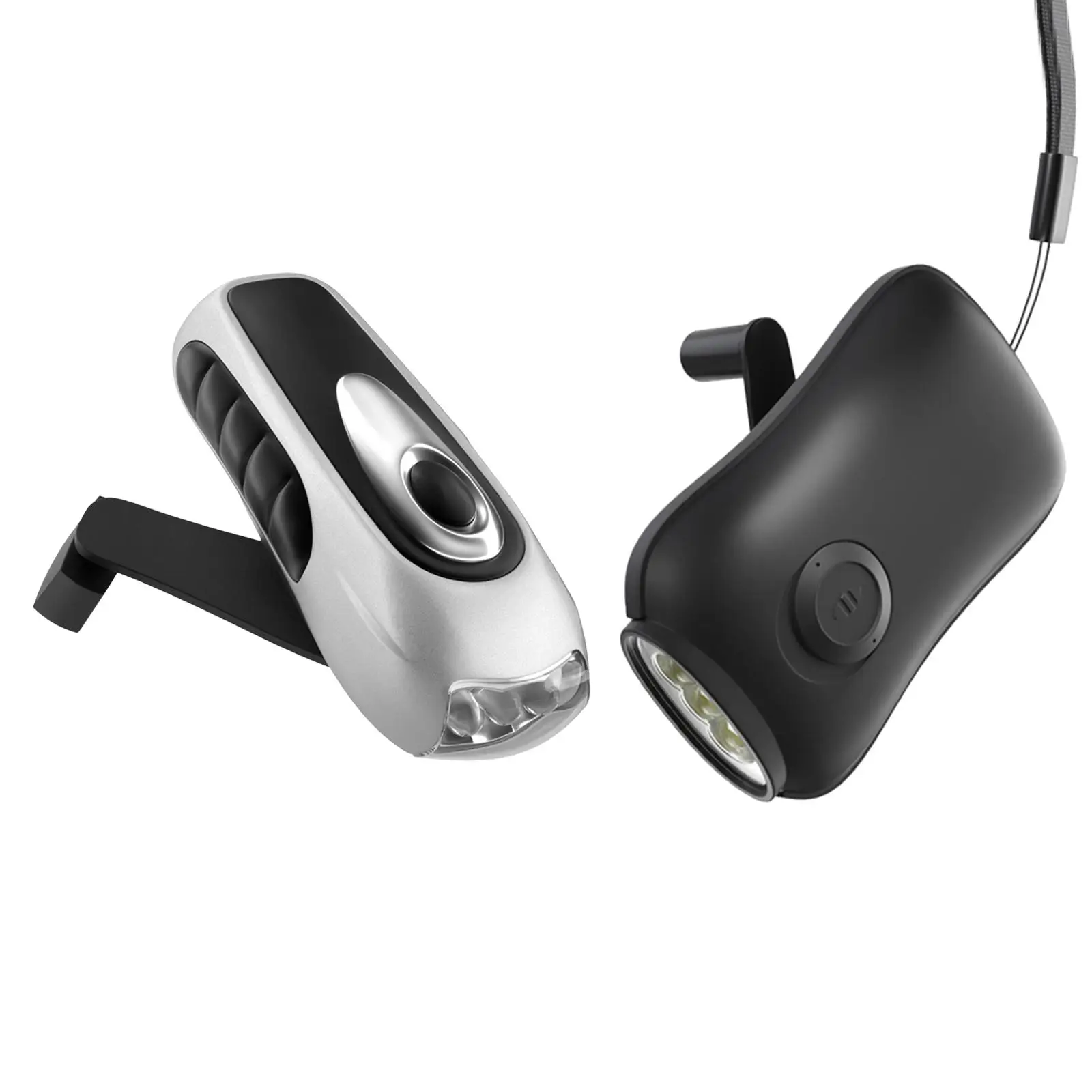 Portable Led Flashlight Hand Crank Dynamo | 3 Led Dynamo Hand Crank ...