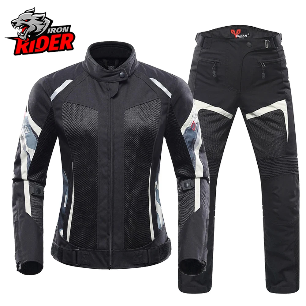 DUHAN-Chaqueta-de-motocicleta-para-mujer-traje-de-Moto-pantalones ...
