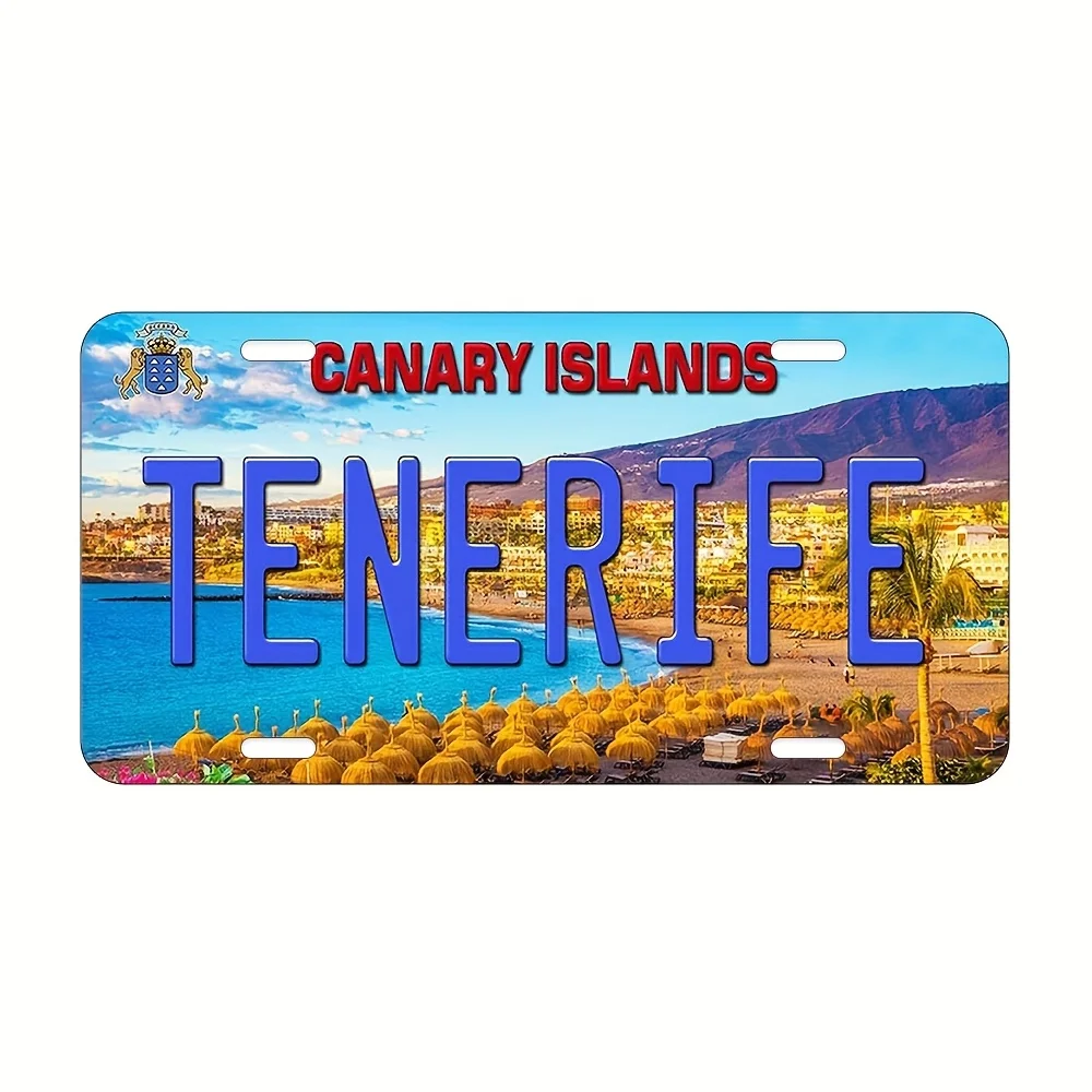 Canary Islands Tenerife Metal Wall Sign | Aluminum Decorative Plaque ...