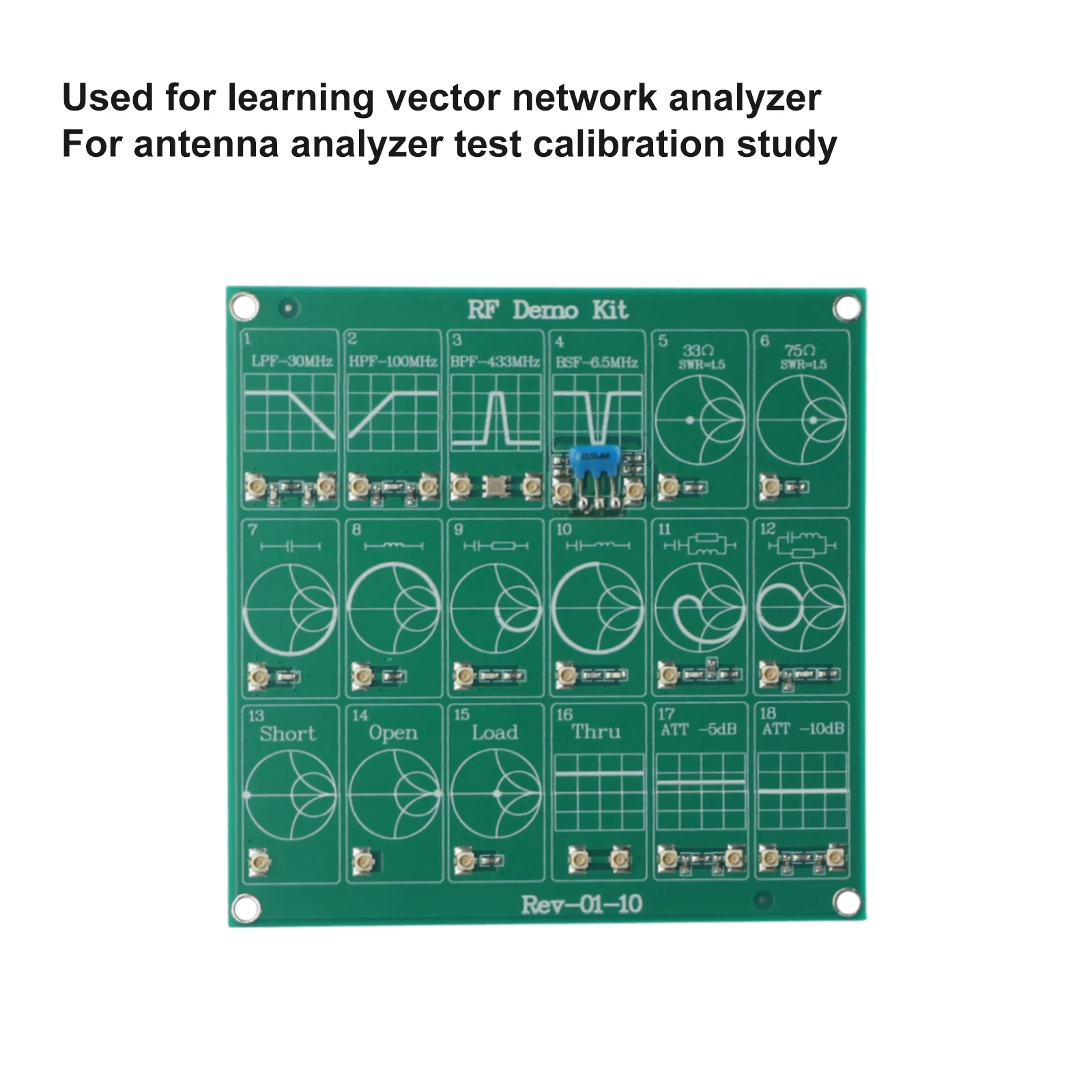 Filter Attenuator RF Demo Kit RF Test Board Vector Network Analyzer For ...