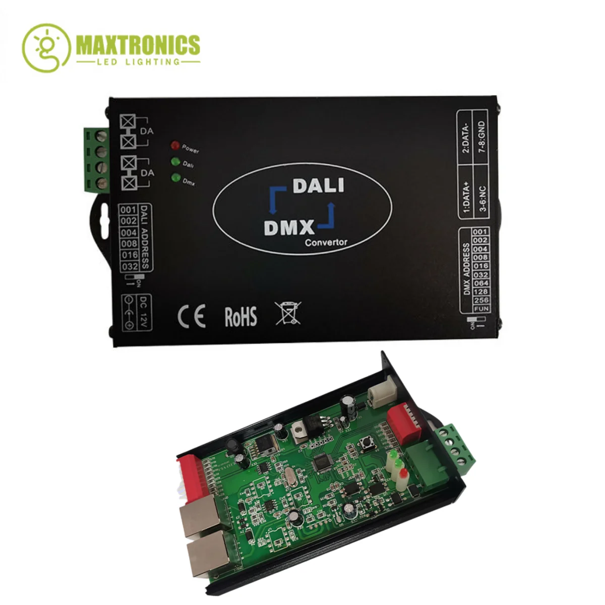 LED DALI to DMX512/DMX to DALI Signal Conversion Controller Signal ...