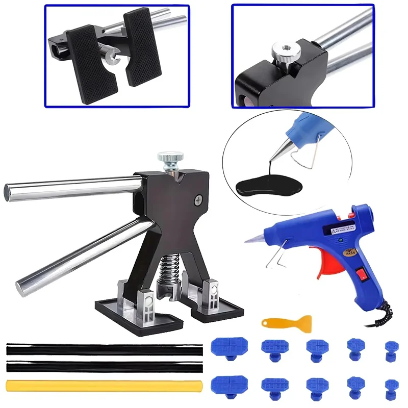 Paintless Car Dent Repair Kit Auto Body Dent Remover Tool Set Black ...