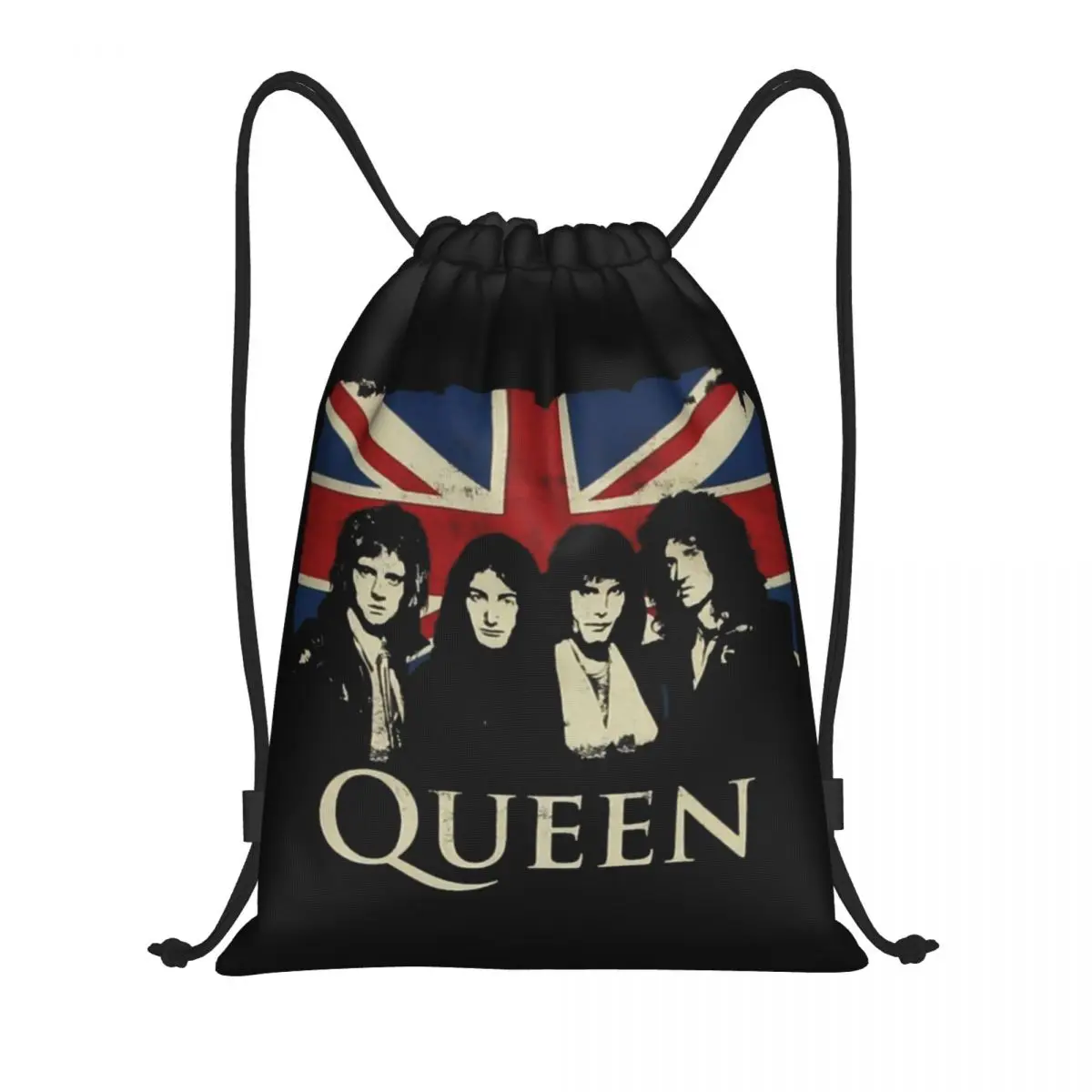 Custom-Freddie-Mercury-Pop-Rock-Band-Drawstring-Backpack-Bags-Men-Women ...