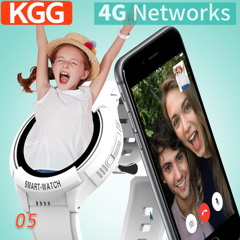 KGG-4G-Video-Call-Kid-Smart-Watch-GPS-Location-SOS-Phone-Call-ROM-4GB ...