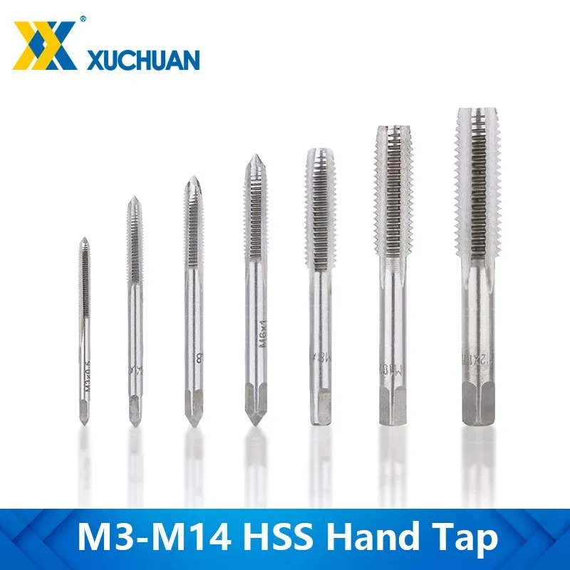 Screw-Tap-M3-M14-HSS-Right-Hand-Tap-Metric-Plug-Tap-Drill-Bit-Hand ...