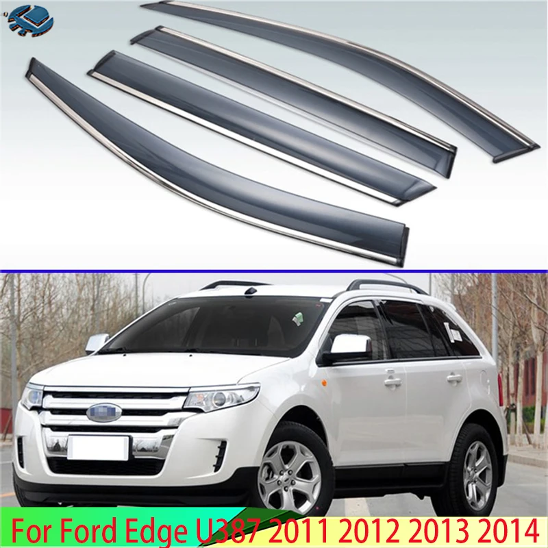 For-Ford-Edge-U387-2011-2012-2013-2014-Plastic-Exterior-Visor-Vent ...