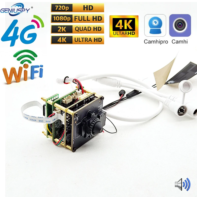 Mini WiFi Módulo de Câmera de Rede, Câmera IP, CCTV, Vídeo, Áudio ...