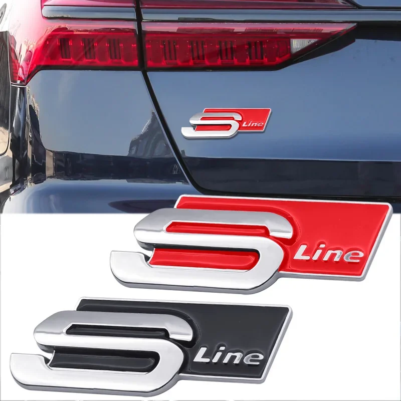 1pcs-Metal-Car-logo-Sticker-Badge-Decoration-Decals-For-Audi-Sline-TT ...