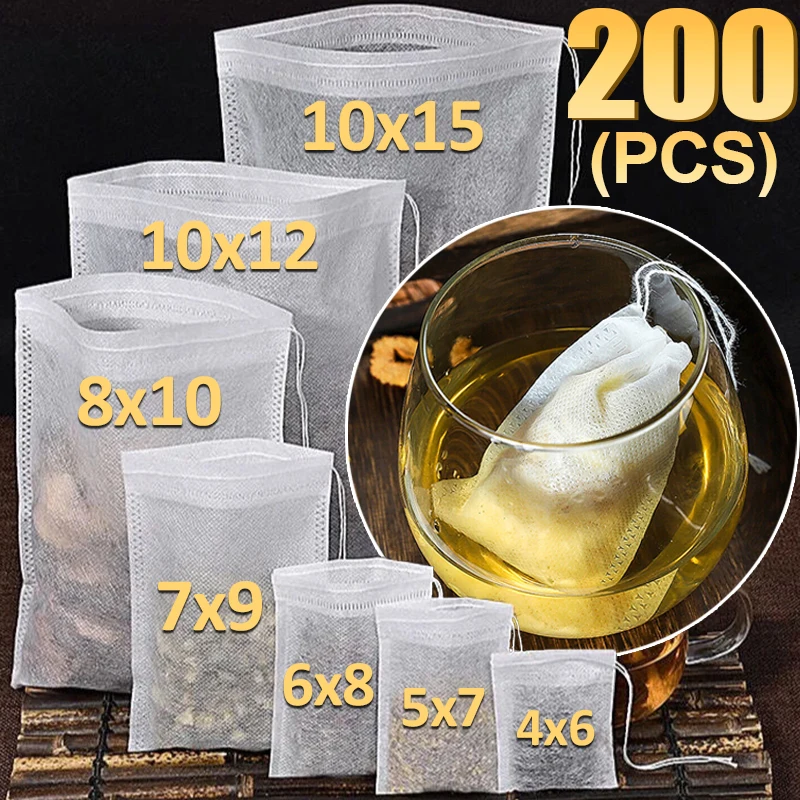 Non-woven-Fabric-Disposable-Tea-Filter-Bags-Empty-Sealed-Filters-Bags ...