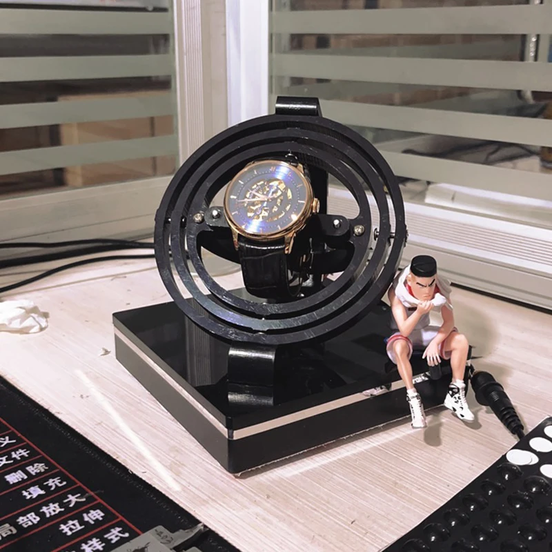 USB Power Automatic Watch Winder Display Case Rotating Display ...