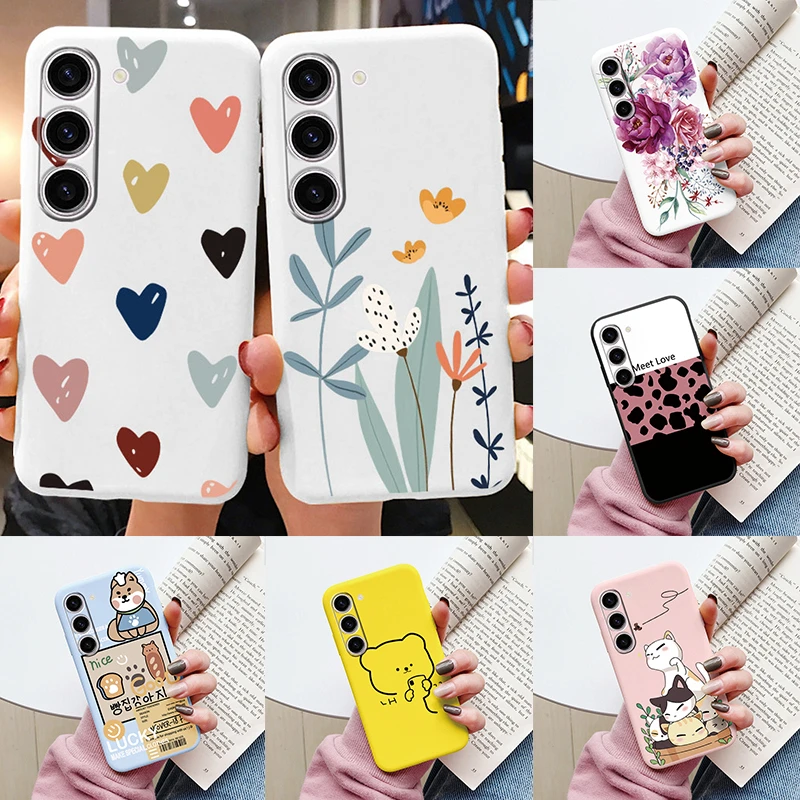 Case-For-Samsung-Galaxy-A35-5G-Cute-Heart-Flower-Back-Cover-Soft ...