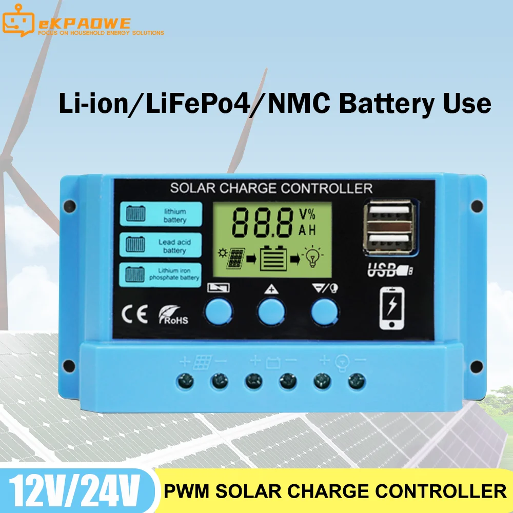 China-Factory-Solar-Charge-Controller-Li-ion-Lifepo4-Battey-Use-LCD ...