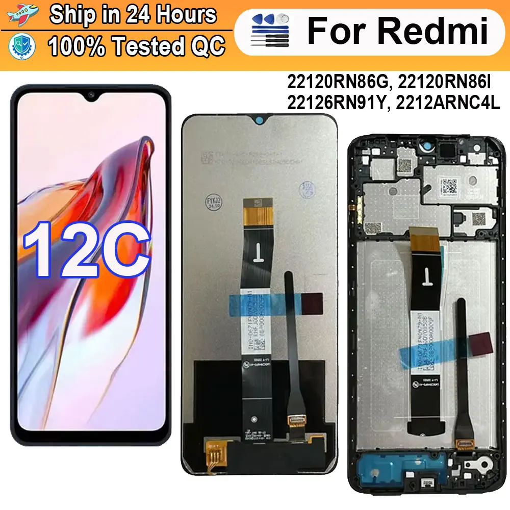Nueva pantalla lcd con marco para Xiaomi Redmi 12C 22120RN86G ...