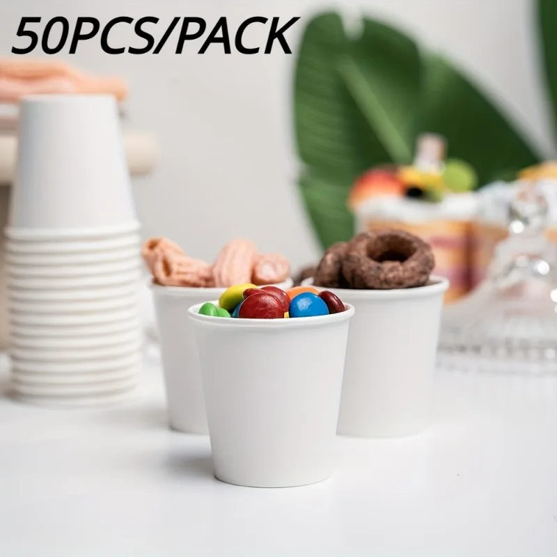 50-100-200PCS-Disposable-Small-Paper-Cup-Supermarket-Tasting-Party ...