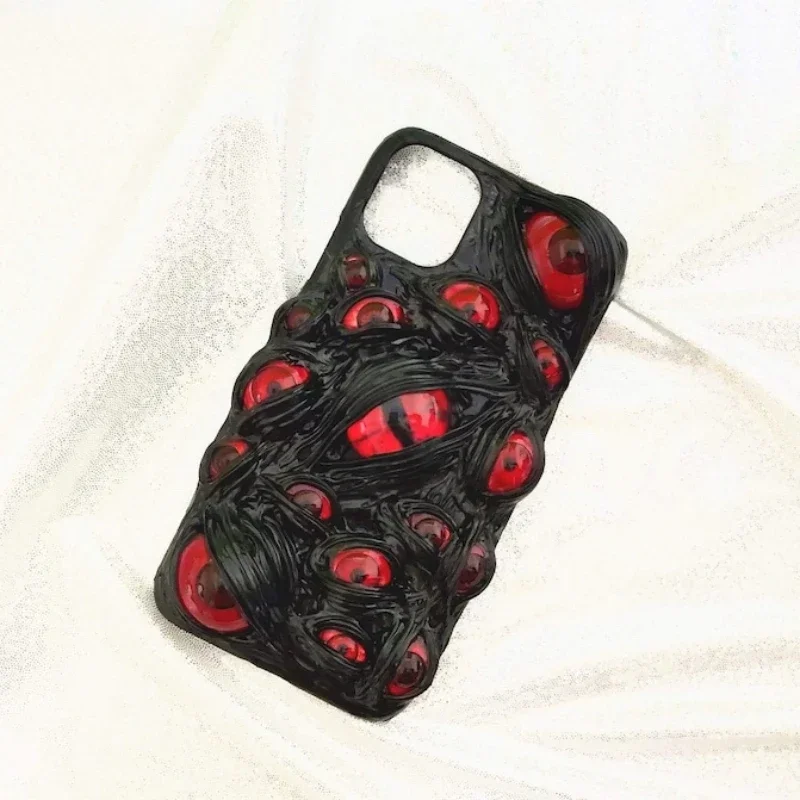 3D Gothic IPhone Case- Eyes in Black Decoden Handmade Designer Case for ...