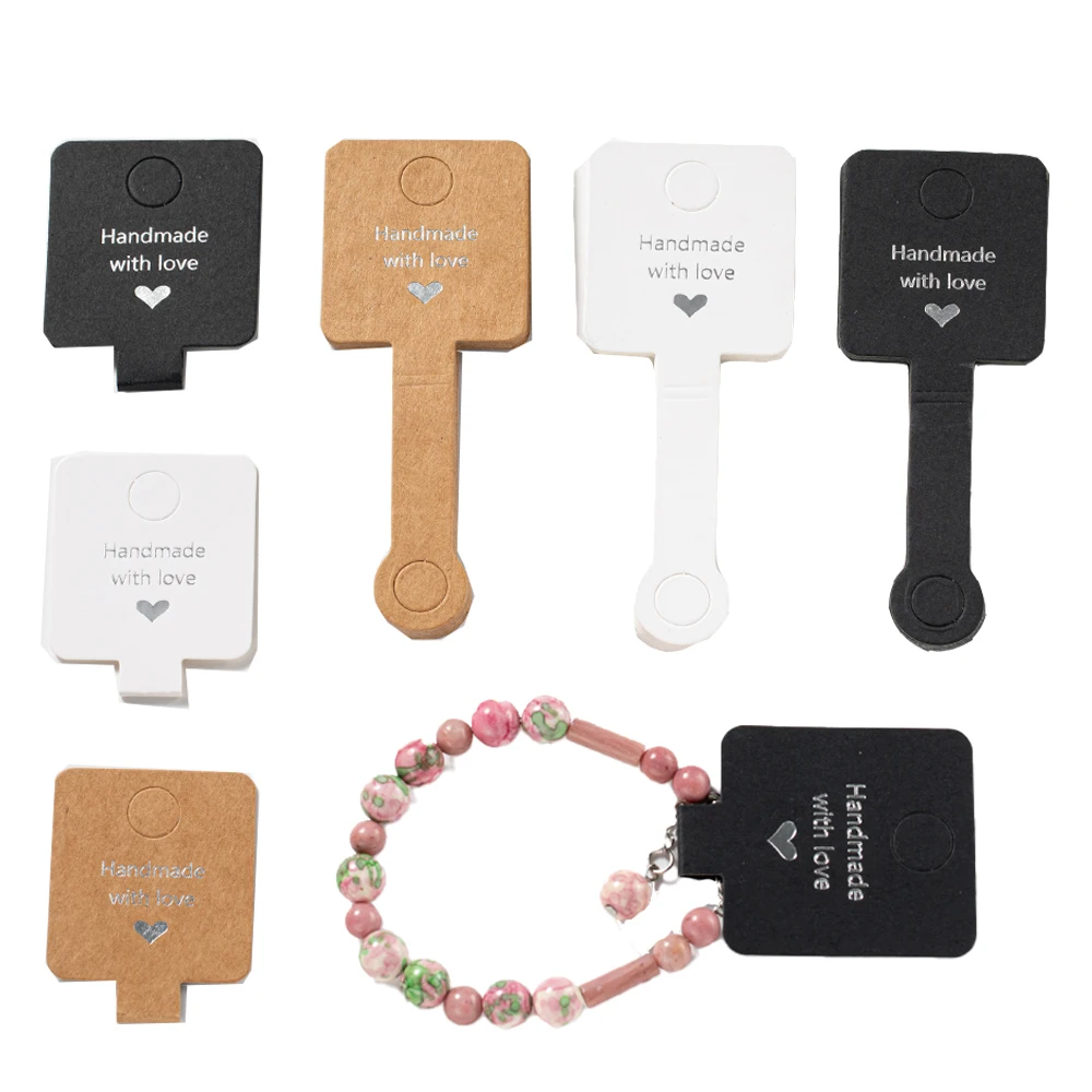 50pcs-Hanging-Self-Adhesive-Bracelets-Display-Cards-Jewelry-Cardboard ...