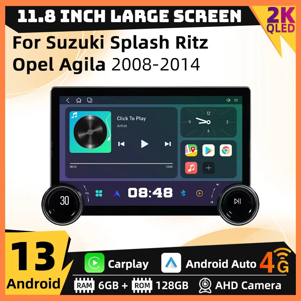 2-Din-Android-Car-Radio-Stereo-for-Suzuki-Splash-Ritz-Opel-Agila-2008 ...