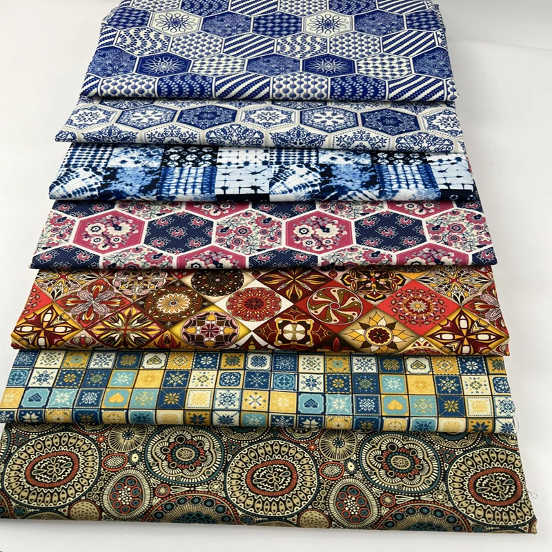 Mandala-Fabric-for-Sewing-Retro-Bohemian-DIY-Handmade-Patchwork-100 ...