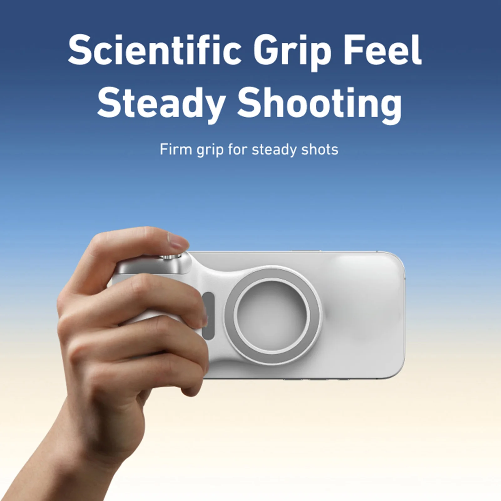 Mobile Phone Camera Grip with Wireless Shutter Button Magnetic Mount ...