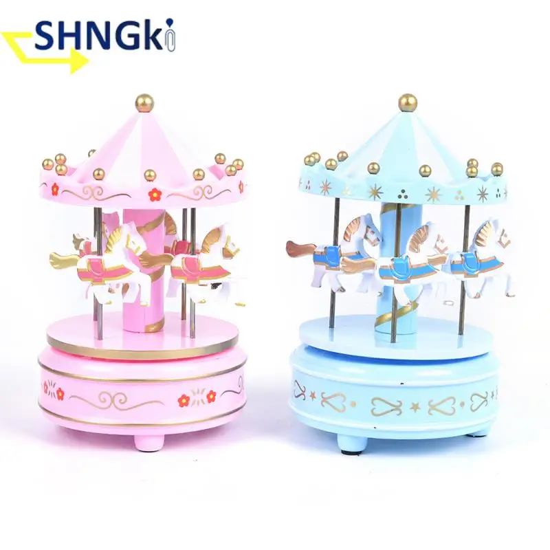1pcs-Plastic-Merry-Go-Round-Carousel-Music-Box-for-Kids-Toys-Wedding ...