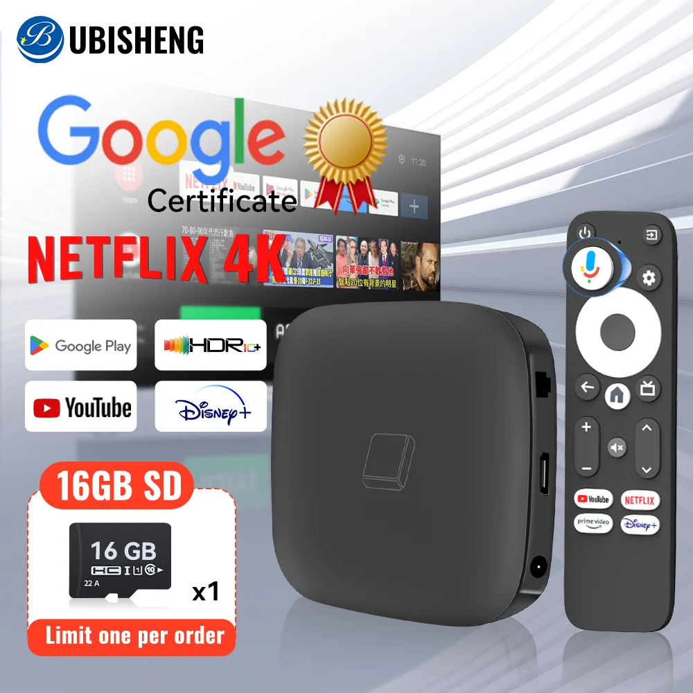 HAKO Pro Android TV Box, Certificado pela Netflix, 4K Streaming Media ...