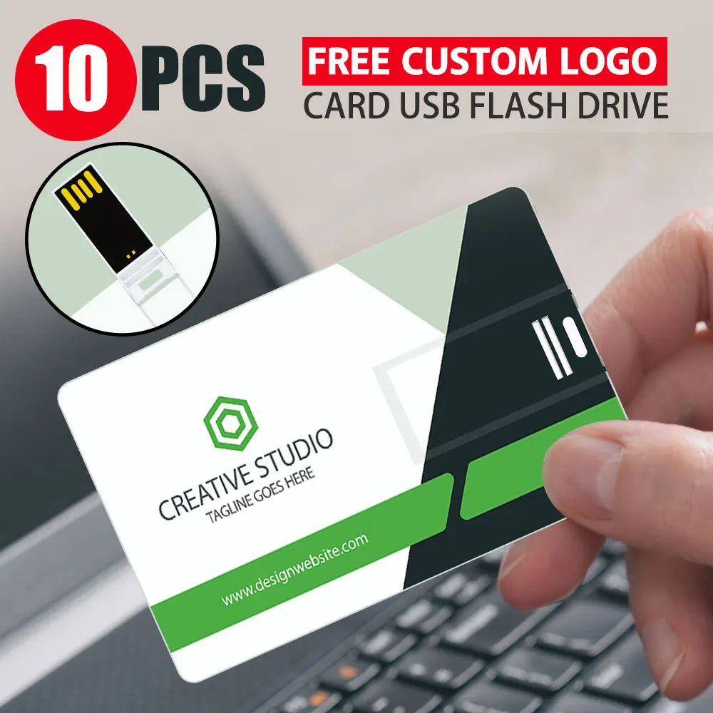 10pcs-lot-print-logo-4G-8G-credit-card-USB-Flash-Drive-customized-Pen ...