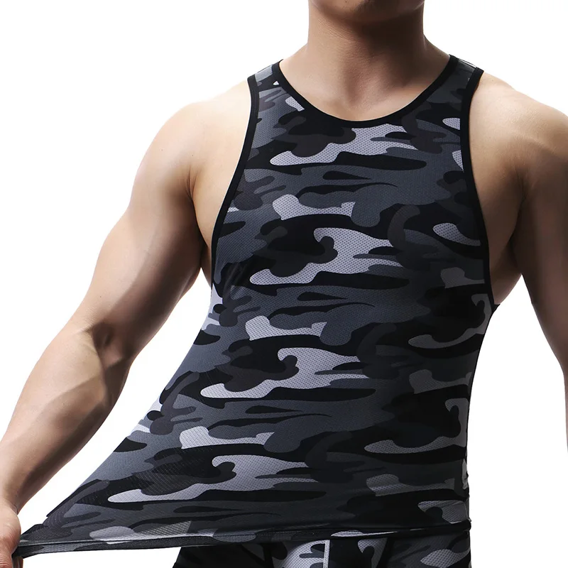 High Quality Men Tank Top Camouflage Mens Muscle Bodybuilding Tank Tops ...