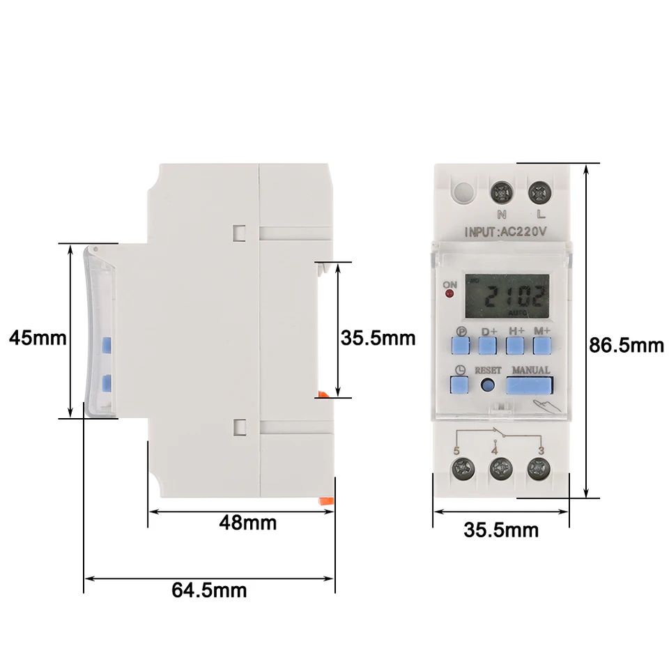Jual CHINT Timer Switch Programmable Digital Time Delay Relay