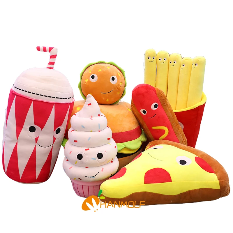 Funny Food Plush Simulated Stuffed Snack Pillows Cushion Props Sausage ...
